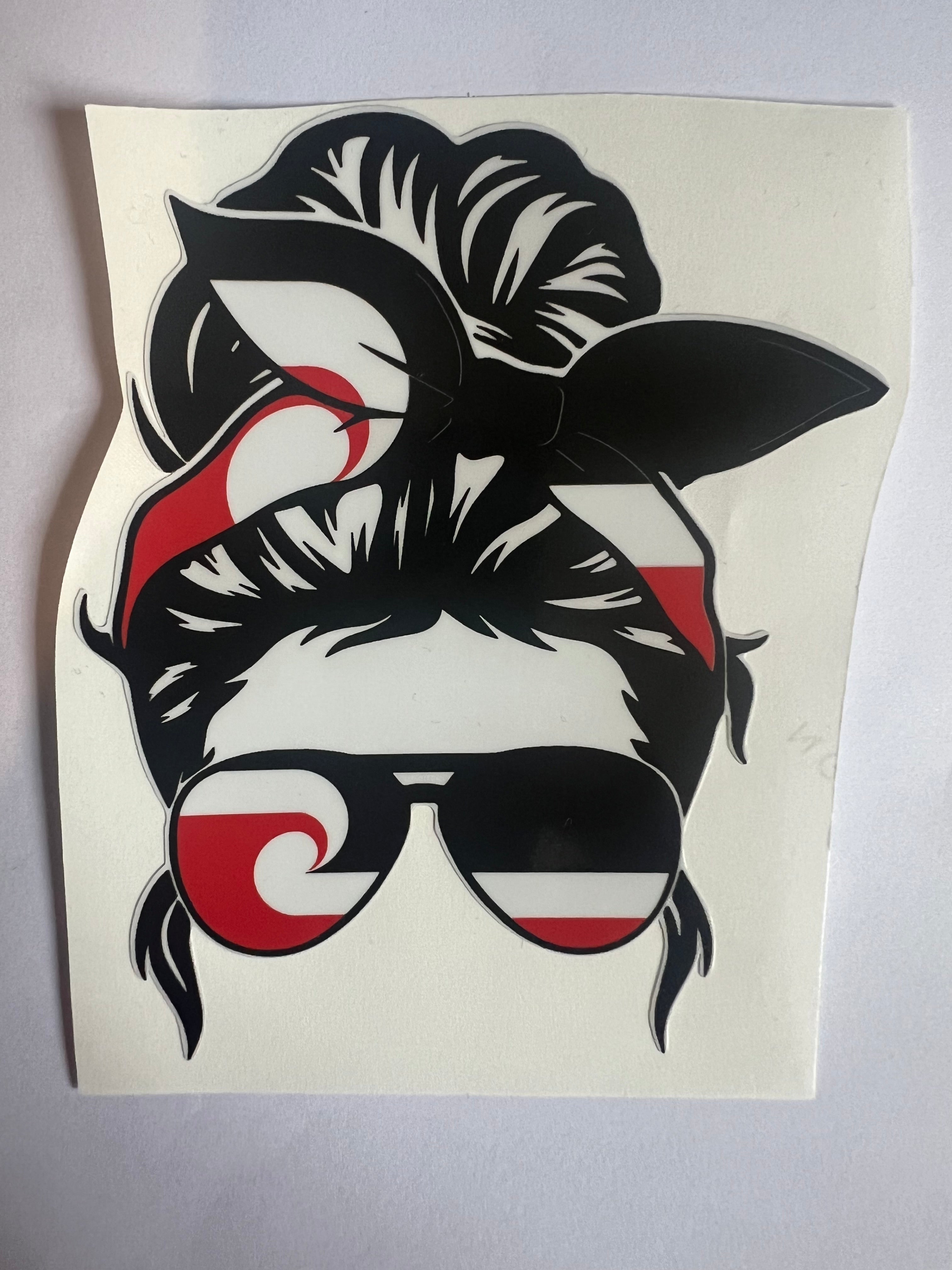 Wahine Car Decal – Coco Ngati Designs