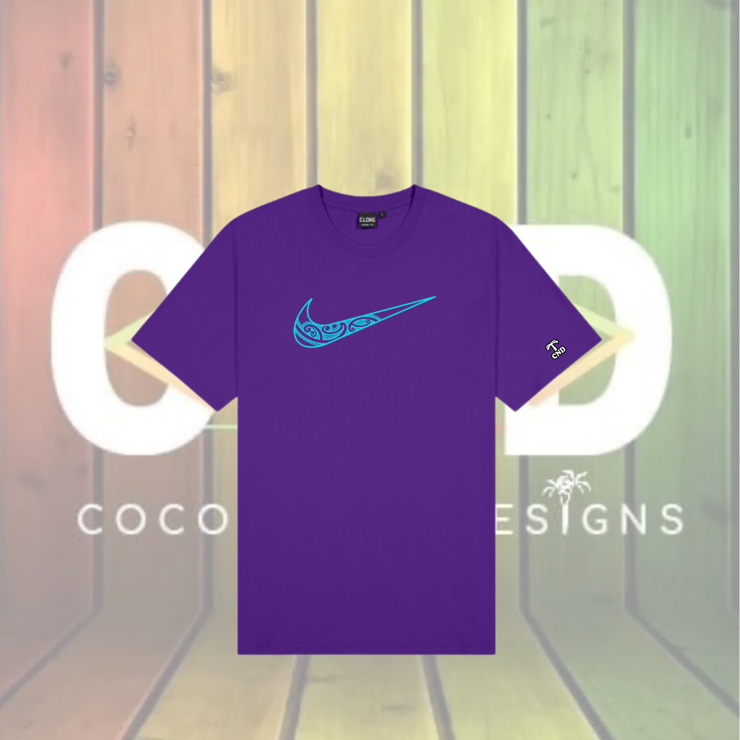 Maori Tick Teal Tees – Coco Ngati Designs